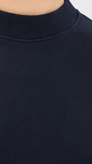 TWP Cropped Mock Neck Tee