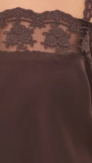 Bardot Bonita Satin Lace Trim Top
