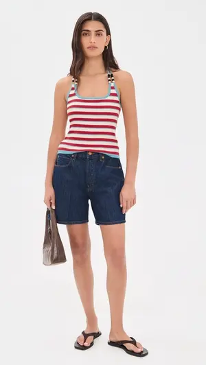BAILEY ROSE Striped Halter Top