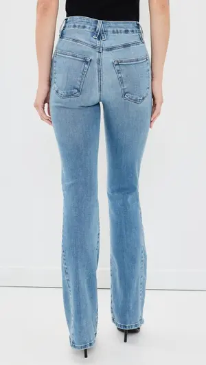 Good American Soft Tech Good Classic Bootcut Jeans - Indigo1019
