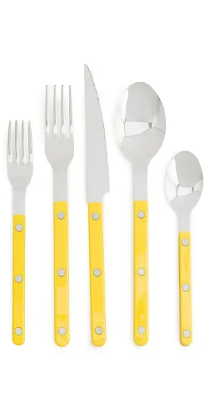 SABRE 5 Piece Cutlery Set - Yellow