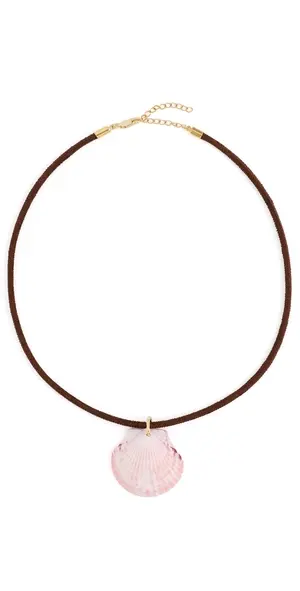 SHASHI Shashi Cord Scallop Necklace