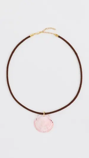 Shashi Cord Scallop Necklace