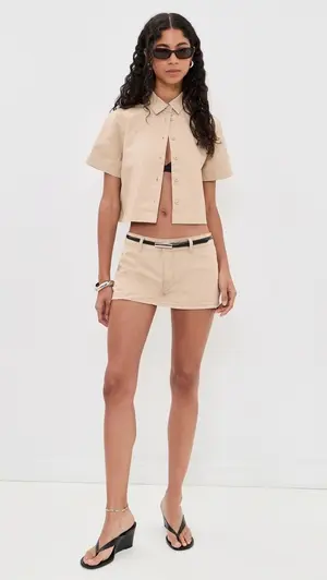 Lioness Solstice Shirt Classic Collared Cotton Twill