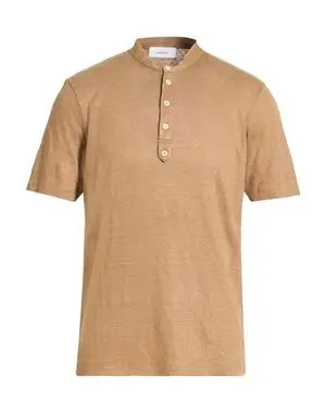 LARDINI T-shirt Light Brown Size Linen - Beige