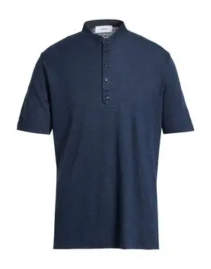 LARDINI T-shirt Light Brown Size Linen - Navy