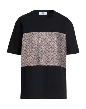 Missoni Cotton Jersey T-shirt With Metallic Fiber Detail - Black