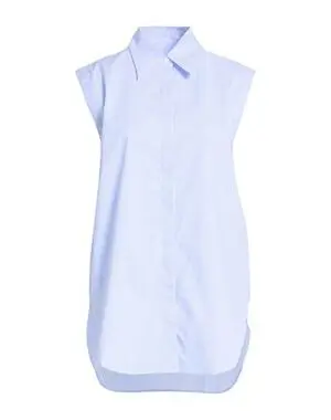 MOORER Striped Cotton Poplin Shirt - Azure