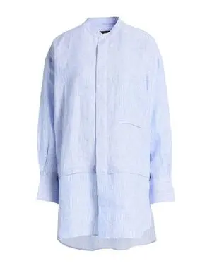 MOORER Shirt Size Linen - Blue