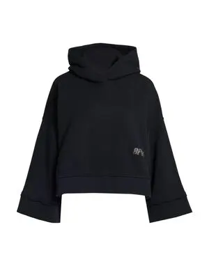 8PM Cotton French Terry Hooded Sweatshirt With Crystal Appliqués