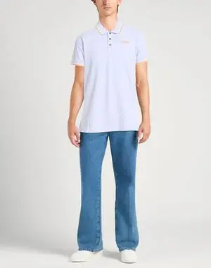 FERRE' Polo Shirt Sky Size Cotton