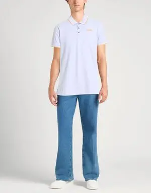 FERRE' Polo Shirt Sky Size Cotton