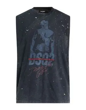 Dsquared2 T-shirt Charcoal Size Cotton, Brass, Aluminum - Grey