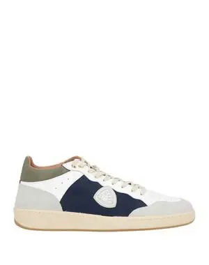 BLAUER. Sneakers Size Leather, Textile Fibers - Navy