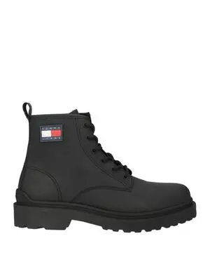 Tommy Hilfiger Ankle Boots Size Leather - Black
