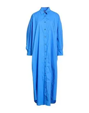 DEPARTMENT 5 Maxi Dress Azure Size Cotton - Blue