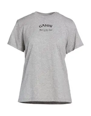 GANNI Organic Cotton Printed T-shirt