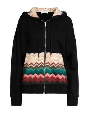 Missoni Cotton Terry Zip-up Hoodie With Geometric Pattern