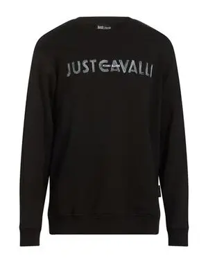 Just Cavalli Sweatshirt Size Cotton - Black