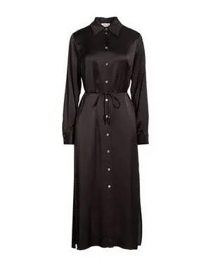 OTTOD'AME Midi Dress Dark Size Viscose - Brown