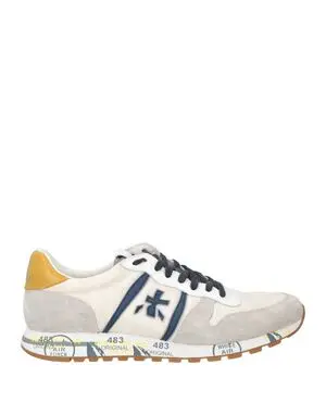 Premiata Light Leather And Textile Sneakers