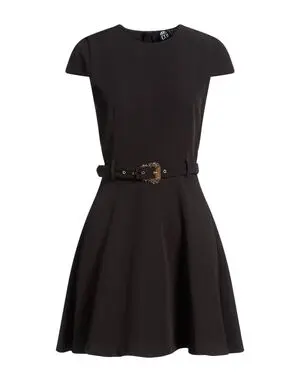 Versace Polyester & Elastane Mini Dress With Appliqués And Belt