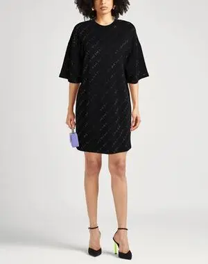 Iceberg Embellished Cotton French Terry T-shirt Dress