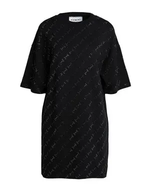 Iceberg Embellished Cotton French Terry T-shirt Dress