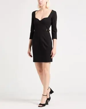 Versace Mini Dress With Sweetheart Neckline And Strap Detailing