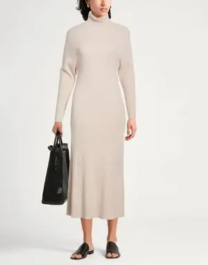 ANNA MOLINARI Wool & Cashmere Ribbed Knit Maxi Dress