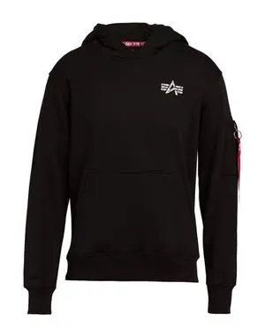Alpha Industries Sweatshirt Size Cotton, Polyester - Black