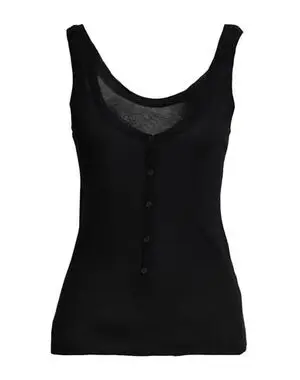 Majestic Filatures Tank Top Size Viscose - Black