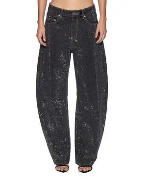 Ksubi Barrel Jean Opium High Rollers - Black
