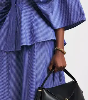 Palmer//harding Cotton Poplin Midi Skirt