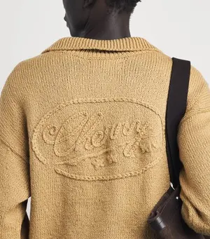 CHERRY LOS ANGELES Cotton Five Star Henley Sweater