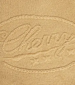 CHERRY LOS ANGELES Cotton Five Star Henley Sweater