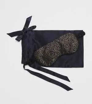 Derek Rose Silk London Toile Eye Mask