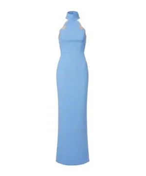 Rebecca Vallance Harlynn Embellished Gown - Blue