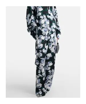 Stella McCartney Printed Satin Pajama Pants