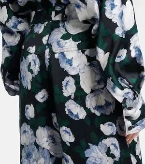 Stella McCartney Printed Satin Pajama Pants