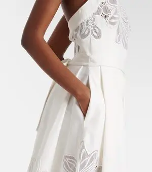Elie Saab Embroidered Halterneck Cocktail Dress