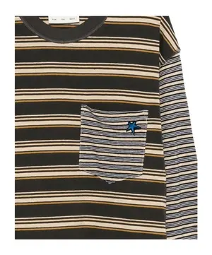 SONG FOR THE MUTE Tictac Striped Sweatshirt