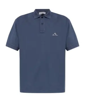 Stone Island Short-sleeved Polo Shirt - Blue