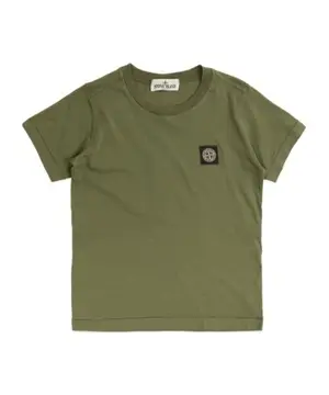 Stone Island T-shirt With Logo Patch - Green