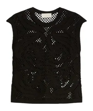 IBLUES Cornely-embroidered Top - Black