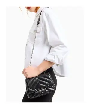 Armani Exchange Chevron-quilted Mini Bag