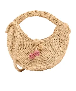 Bonpoint Loulou Floral-appliqué Shoulder Bag - Nude