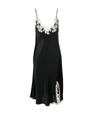 La Perla Embroidery Pajamas - Black