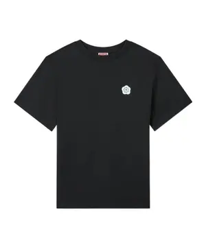 Kenzo Boke Flower Embroidered Crewneck T-shirt - Black