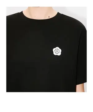 Kenzo Boke Flower Embroidered Crewneck T-shirt - Black